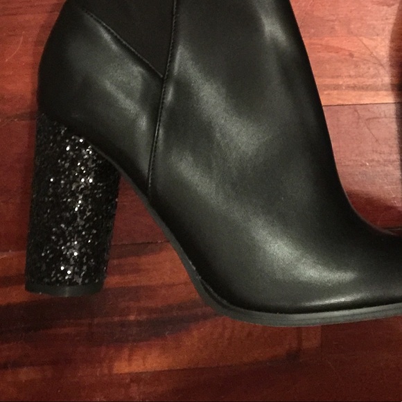 Eloquii | Shoes | Gorgeous Knee High Blk Diamond Sparkle Boot | Poshmark
